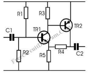 Feedback Amplifier Using Transistors – Electronic Circuit Diagram